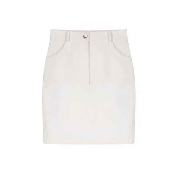 ÚCHÈ Denim Heart Skirt