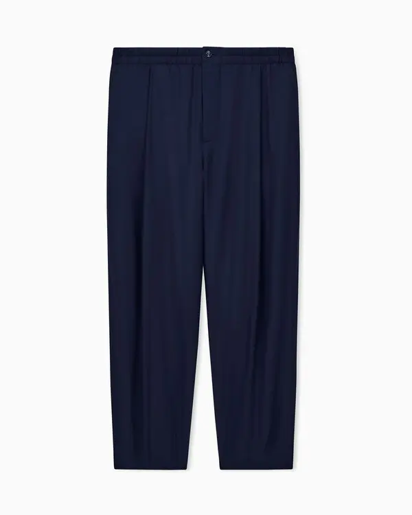 Giorgio Armani Trousers Regular Fit In Lightweight Cashmere Twill