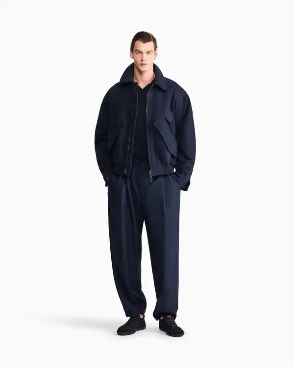 Giorgio Armani Trousers Regular Fit In Lightweight Cashmere Twill