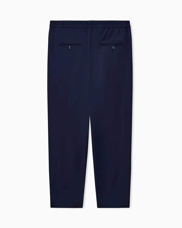 Giorgio Armani Trousers Regular Fit In Lightweight Cashmere Twill