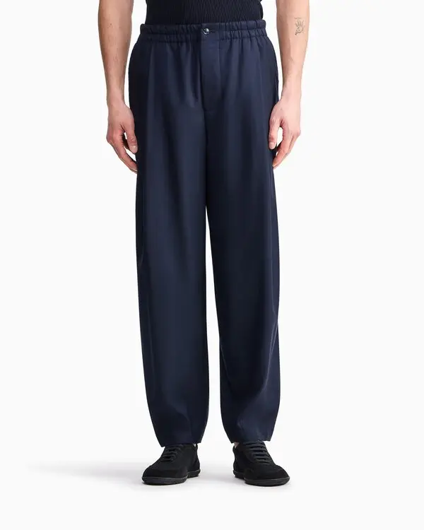 Giorgio Armani Trousers Regular Fit In Lightweight Cashmere Twill
