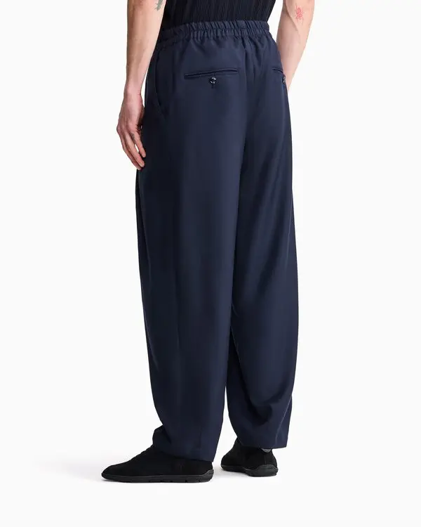 Giorgio Armani Trousers Regular Fit In Lightweight Cashmere Twill
