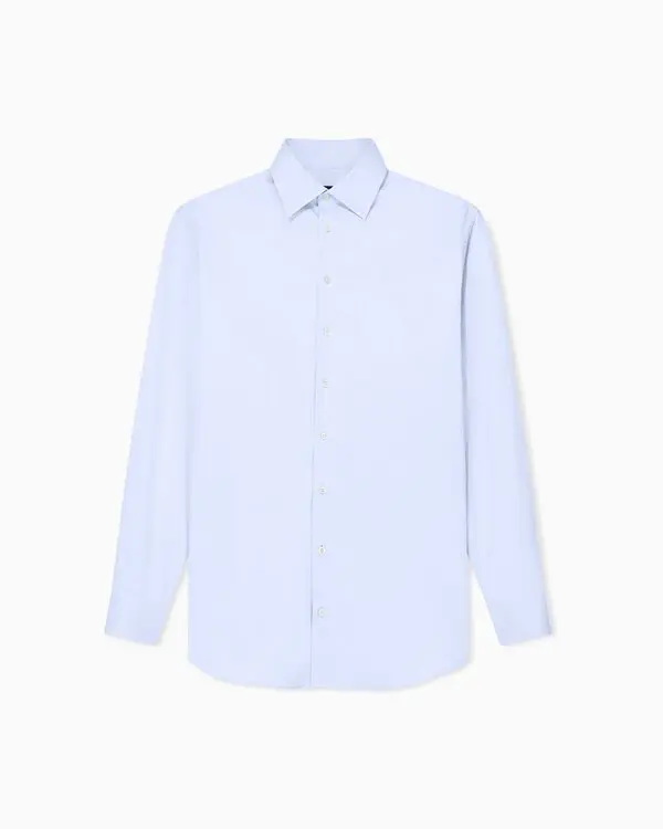 Giorgio Armani Regular-fit Shirt In Cotton Twill