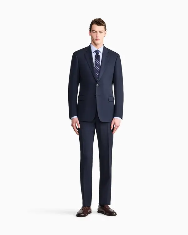 Giorgio Armani Regular-fit Shirt In Cotton Twill