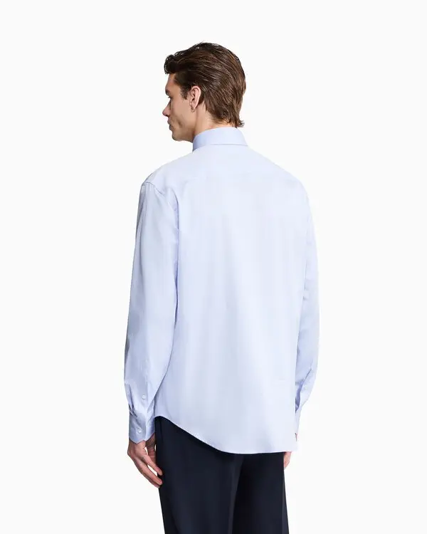 Giorgio Armani Regular-fit Shirt In Cotton Twill