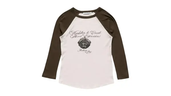 Acne Studios Longsleeve T-shirt - Beige/brown