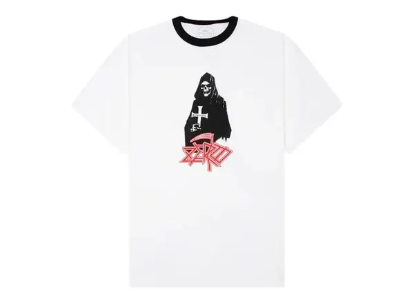 PLEASURES Reaper Ringer T-shirt - White