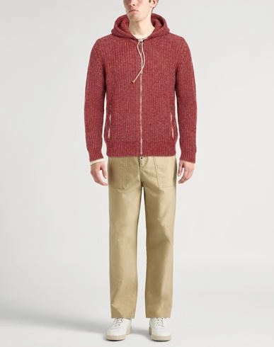 Eleventy Cardigan Brick Size Alpaca Wool, Cotton