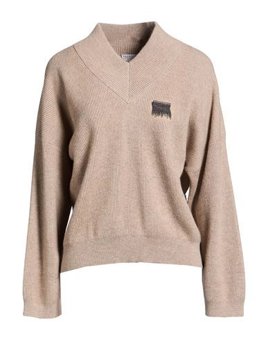 Brunello Cucinelli Sweater Size Cashmere, Brass, Leather