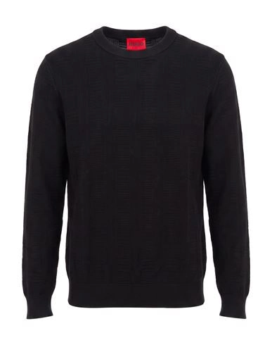 Hugo Sweater Sand Size Cotton - Black