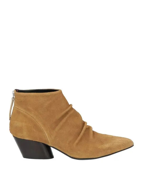 HALMANERA Ankle Boots Camel Size Leather