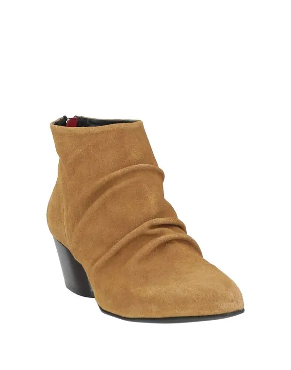 HALMANERA Ankle Boots Camel Size Leather