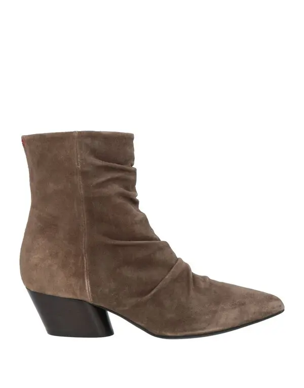 HALMANERA Ankle Boots Taupe Size Leather