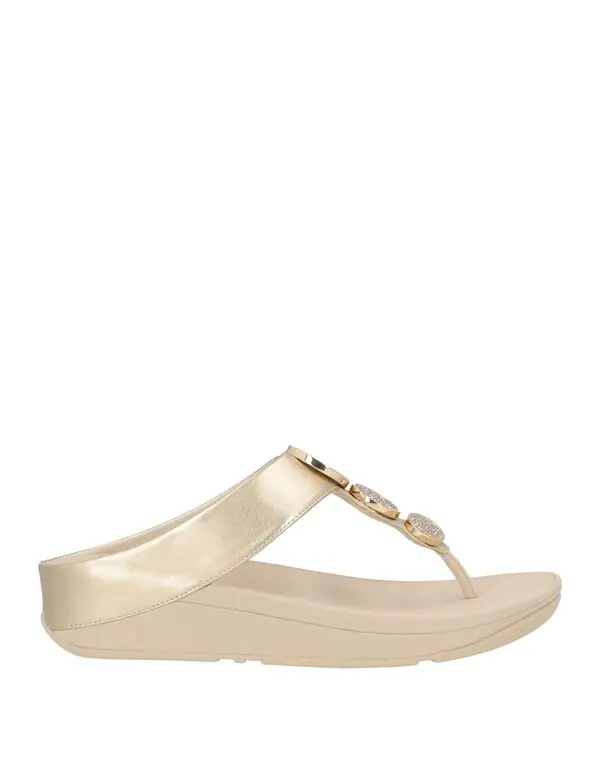 Fitflop Thong Sandal Platinum Size Synthetic Material