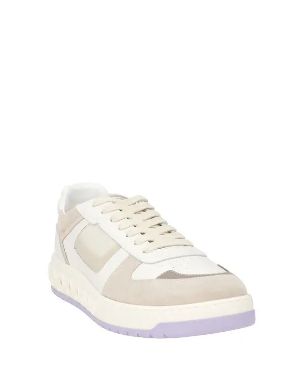 BORN OUTSIDE Sneakers Size Leather, Textile Fibers