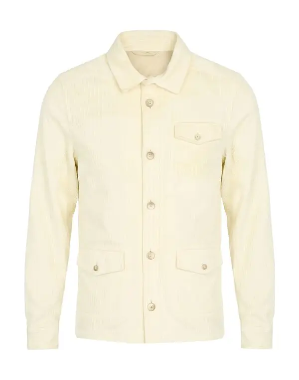 Herno Jacket Ivory Size Cotton, Cashmere, Elastane