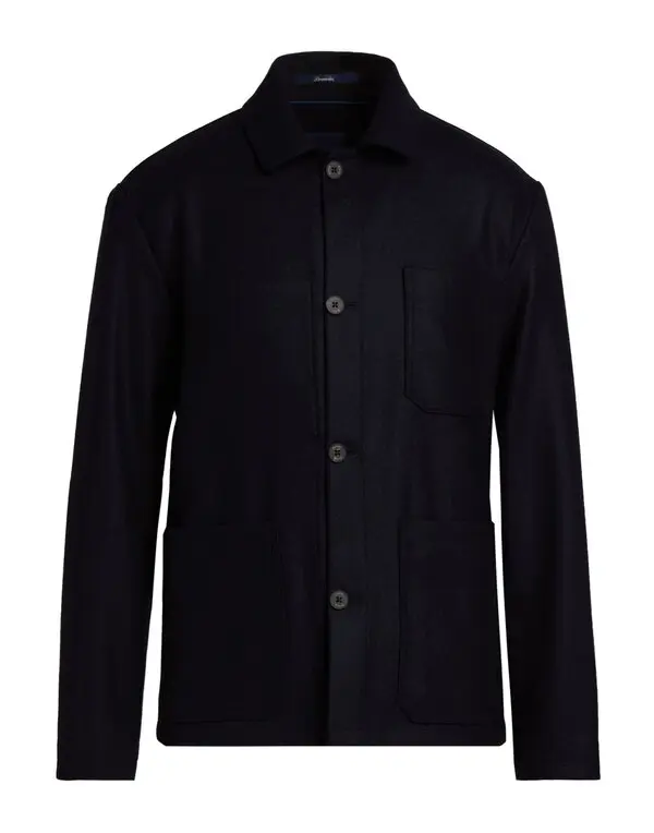 DRUMOHR Jacket Charcoal Size Virgin Wool - Blue
