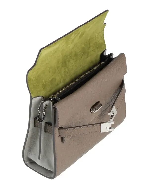 Tory Burch Leather Cross Body Bag - Grey