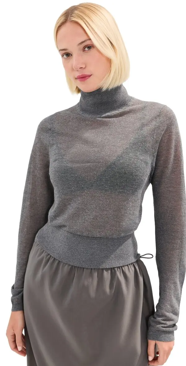 LE BOP Palmer Turtleneck Pullover - Thunderstom Grey