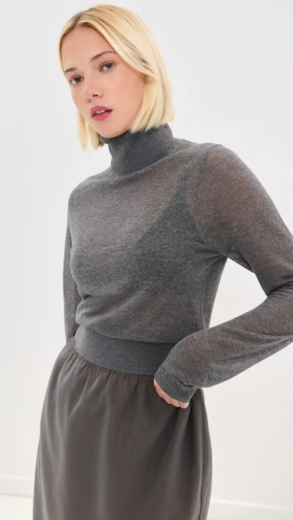 LE BOP Palmer Turtleneck Pullover - Thunderstom Grey