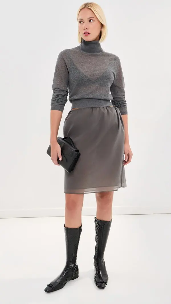 LE BOP Palmer Turtleneck Pullover - Thunderstom Grey