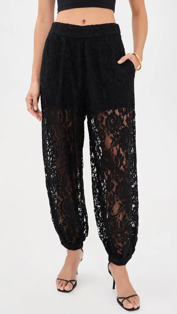 WAYF Rebecca Lace Balloon Pants