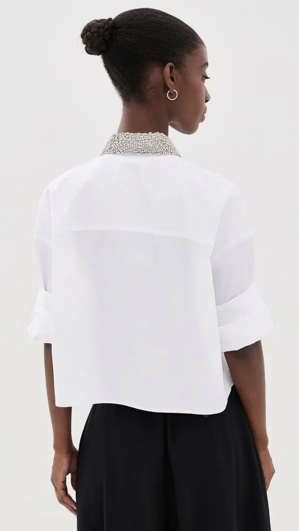 TWP Next Ex Crystal Collar Button Down Shirt