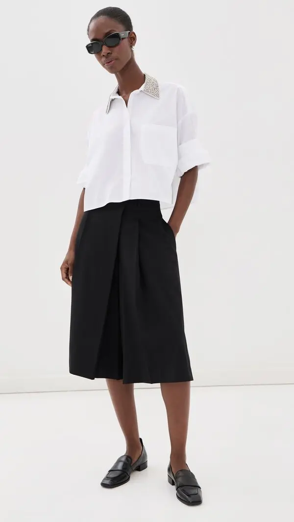 TWP Next Ex Crystal Collar Button Down Shirt