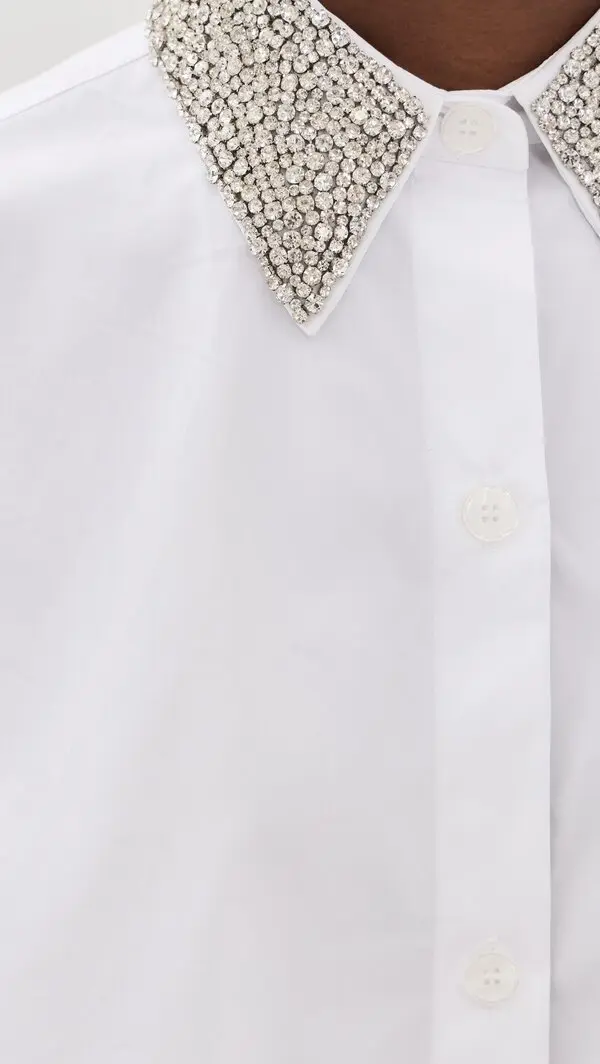 TWP Next Ex Crystal Collar Button Down Shirt