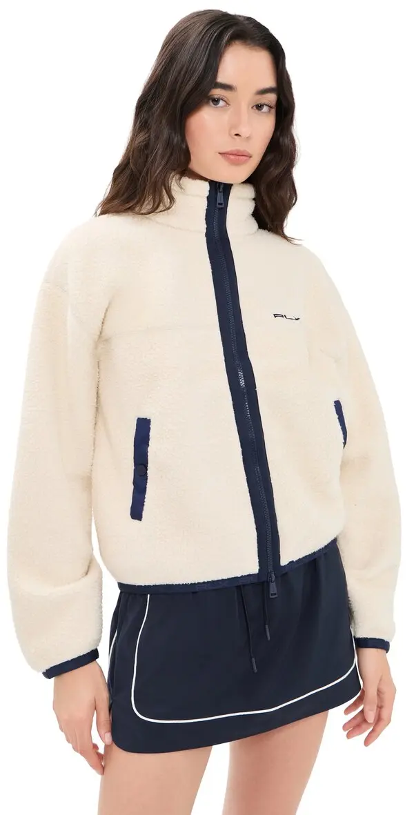 Rlx Ralph Lauren Vintage Polar Fleece Knit Jacket