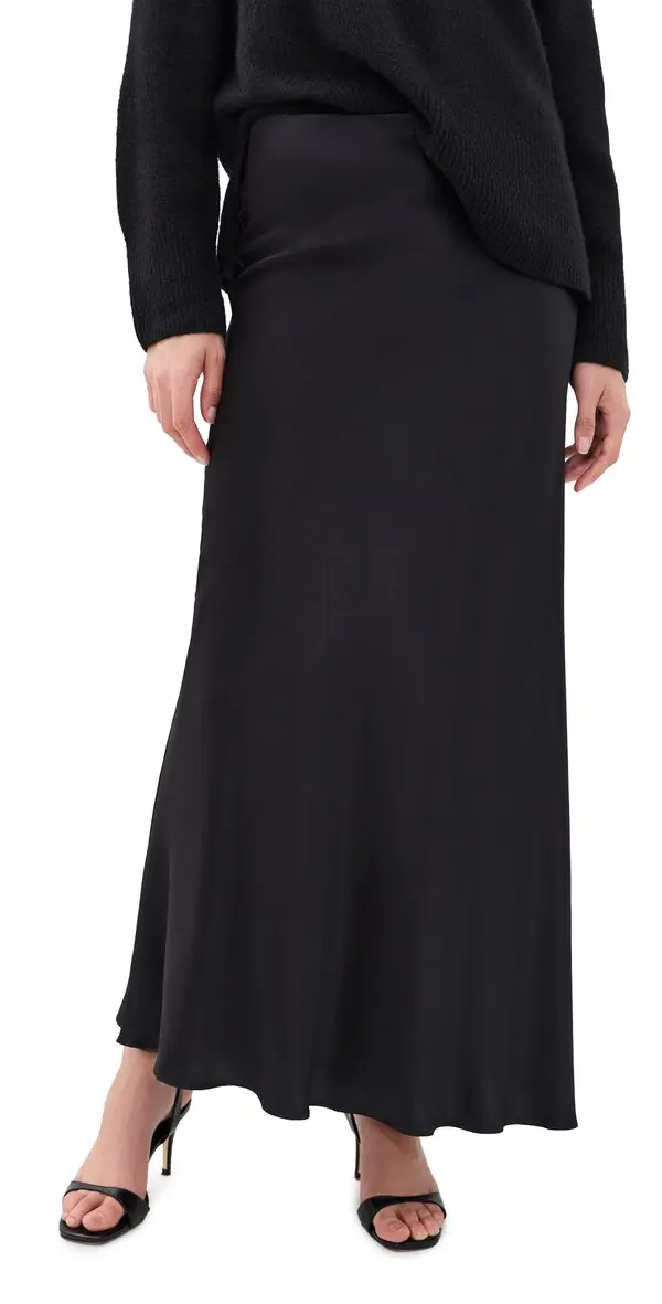 Rails Romina Satin Skirt - Black