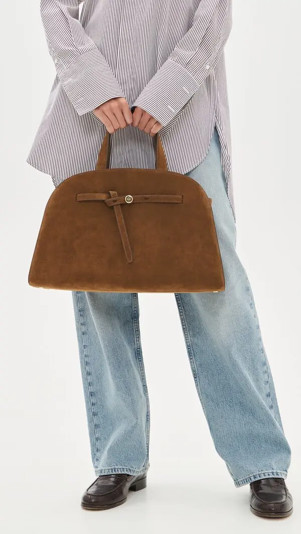 Tory Burch Romy Suede Bauletto Bag