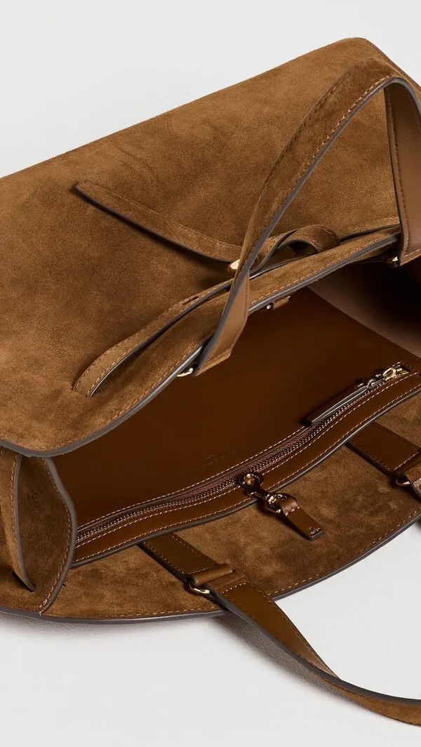 Tory Burch Romy Suede Bauletto Bag