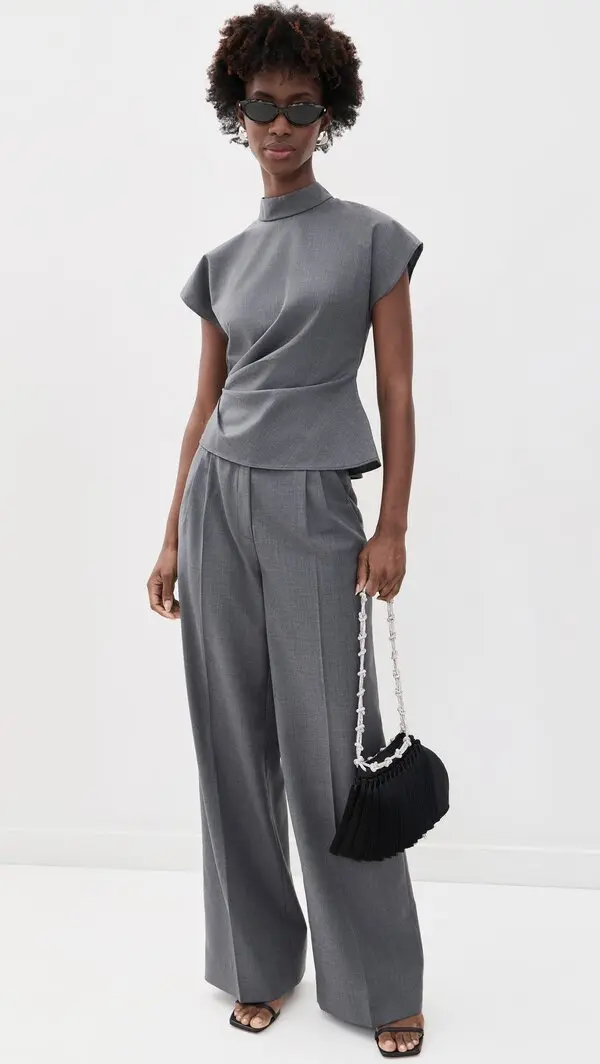 Saloni Wide Tailored Trousers