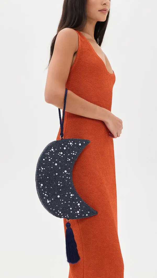 SIMONMILLER Beaded Crescent Wristlet
