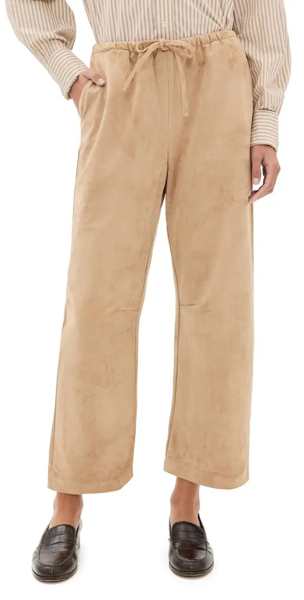 Z Supply Drift Faux Suede Pants - Light Sand
