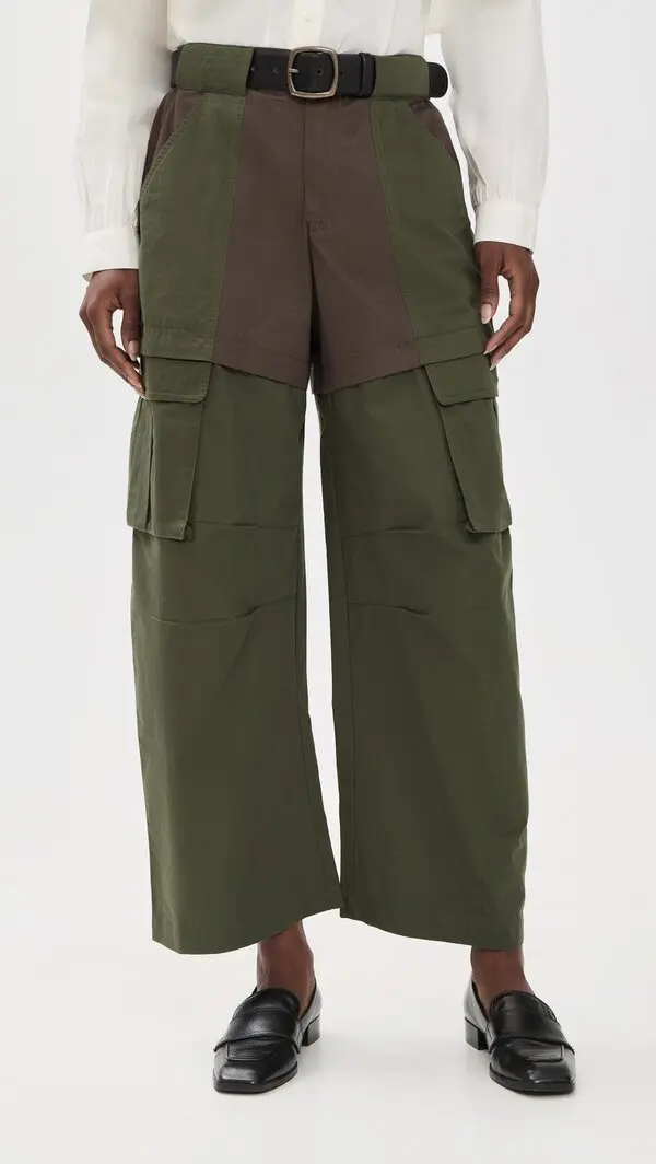 Sea Tristan Solid Color Block Pants