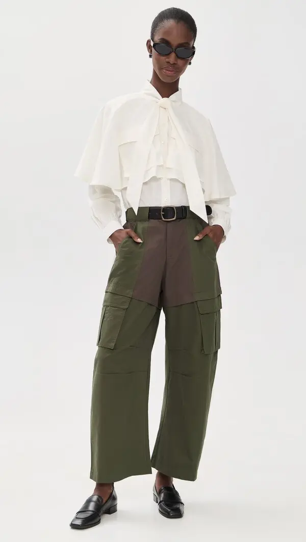 Sea Tristan Solid Color Block Pants
