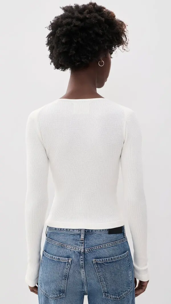 Citizens Of Humanity Long Sleeve Baby Waffle Tee - Pashmina