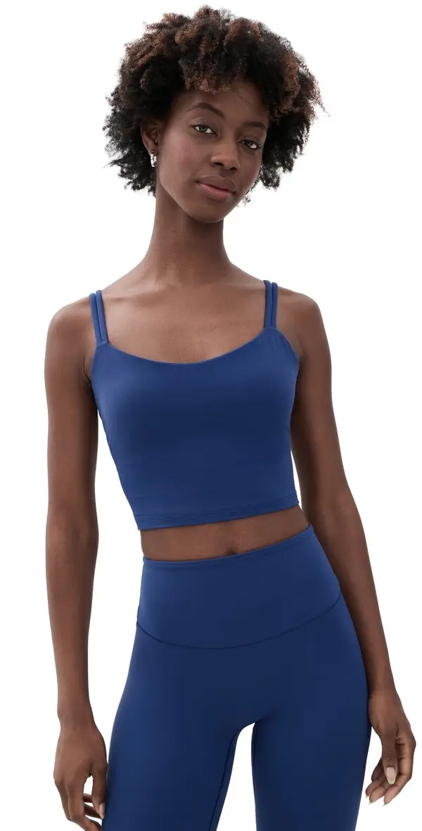 Beyond Yoga Inthezone Strappy Cropped Tank - Deep Ocean