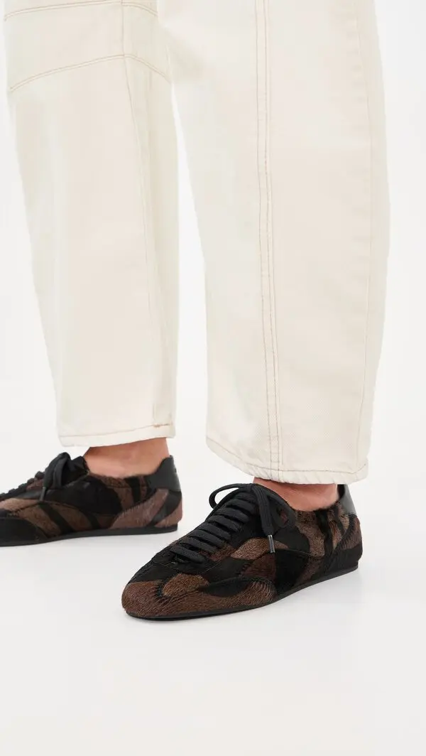 Simkhai Georgie Elasticized Fur Sneakers