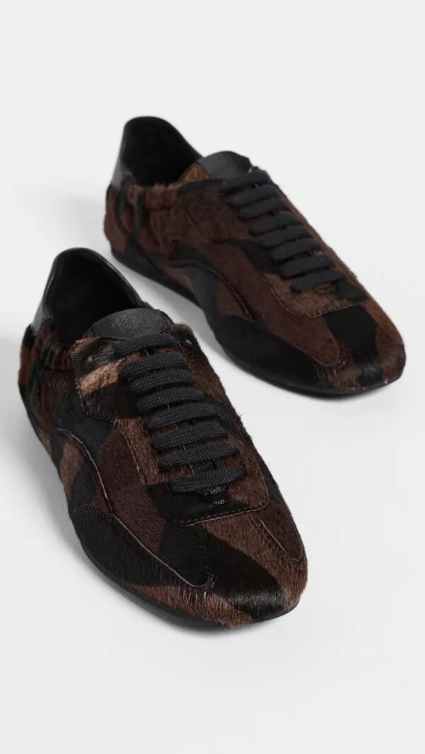 Simkhai Georgie Elasticized Fur Sneakers