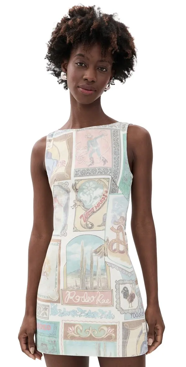 ALEMAIS Andie Denim Mini Dress - Multi