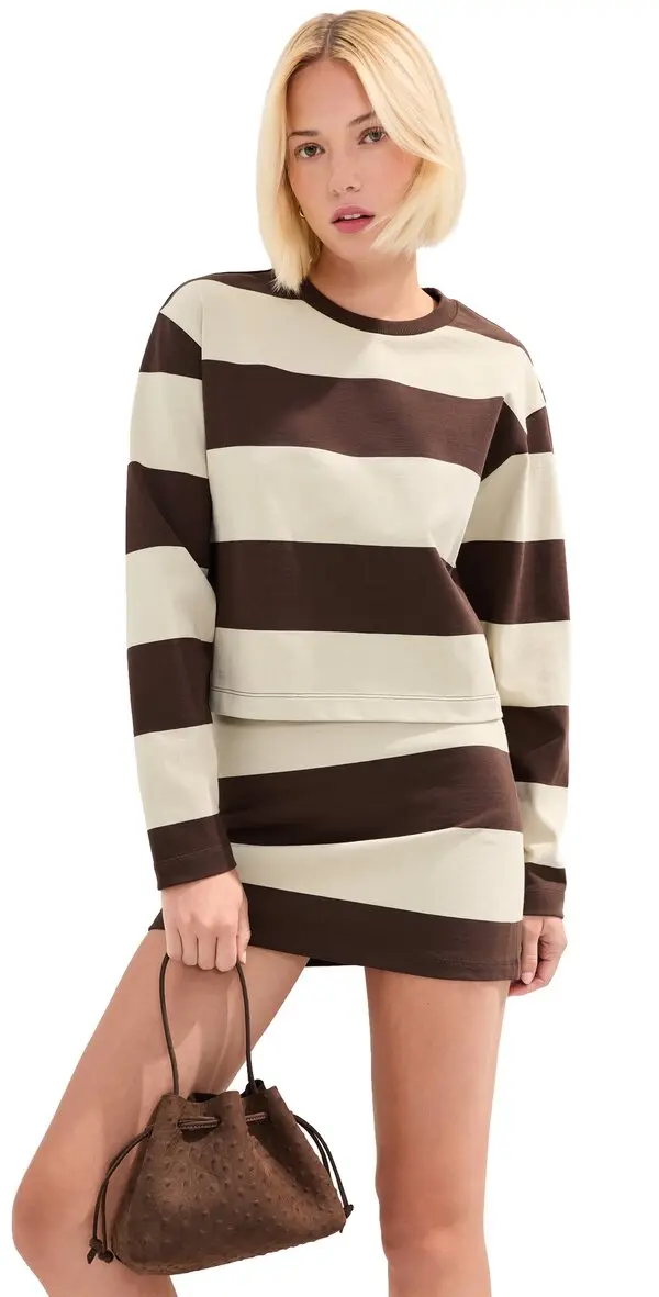 LE BOP Danica Top - Chocolate/beige
