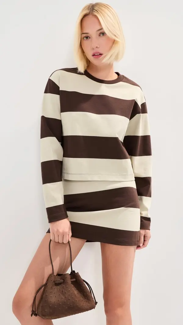 LE BOP Danica Top - Chocolate/beige