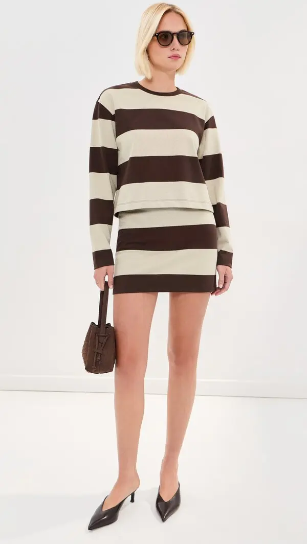 LE BOP Danica Top - Chocolate/beige