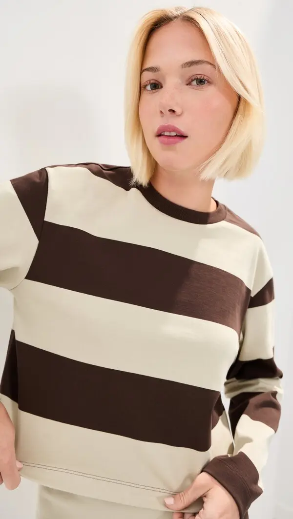 LE BOP Danica Top - Chocolate/beige