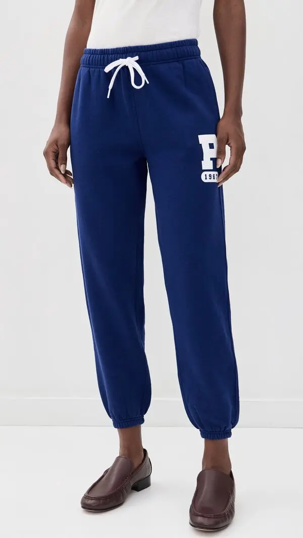 Polo Ralph Lauren Fleece Knit Ankle Joggers - Fall Royal