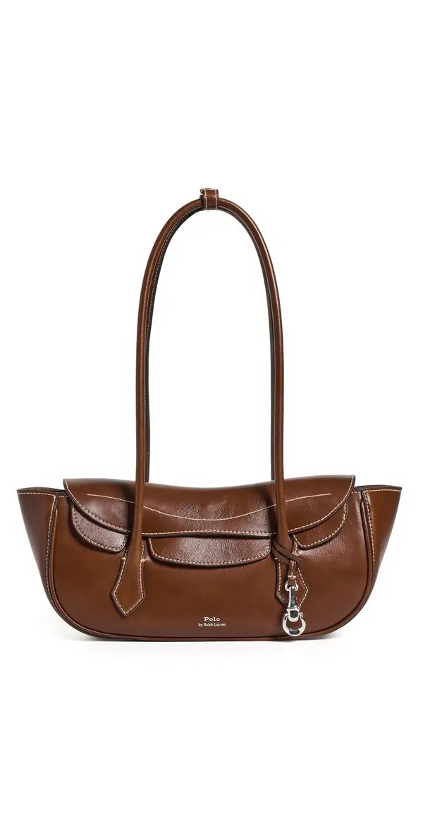 Polo Ralph Lauren Shiny Tumbled Blaze Shoulder Bag