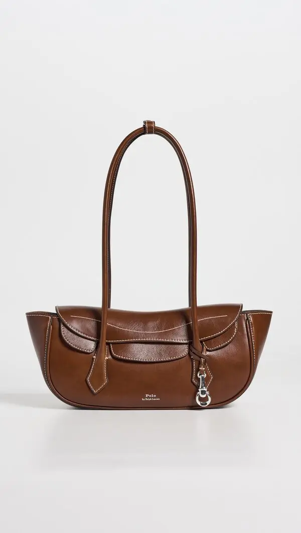 Polo Ralph Lauren Shiny Tumbled Blaze Shoulder Bag